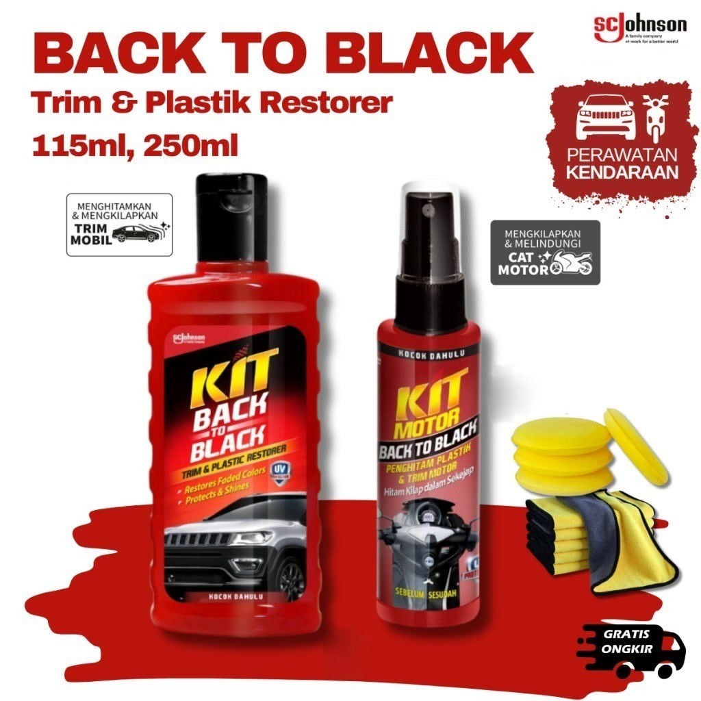Jual KIT Back To Black Motor 115ml & Mobil 250ml | Shopee Indonesia