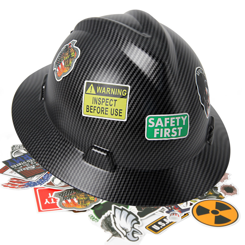 Jual Full Brim Safety Helmet Construction Work Cap Lightweight ABS ...