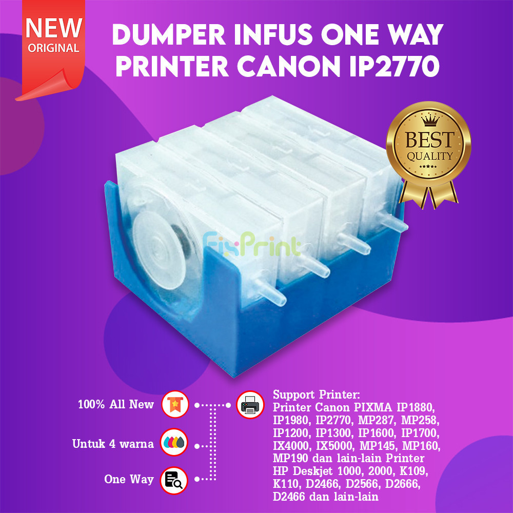 Jual FixPrint Damper Dumper Infus Modif Printer Dumper One Way Anti ...