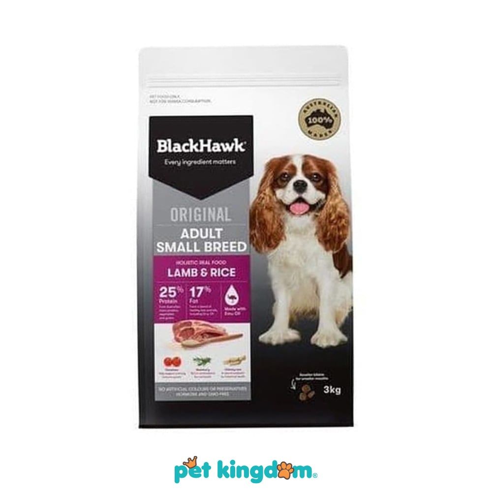 Jual Blackhawk 3 Kg Makanan Anjing Kering Adult Small Breed Lamb Rice ...