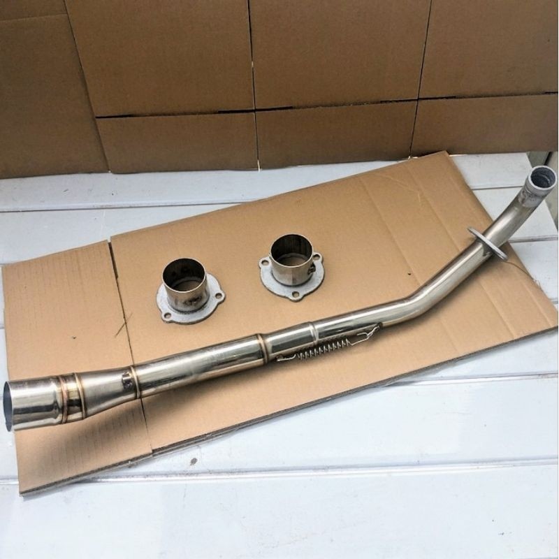 Jual Big elbow pipe and adapter in 51 mm for xrm 125 xrm 100/110 wave ...