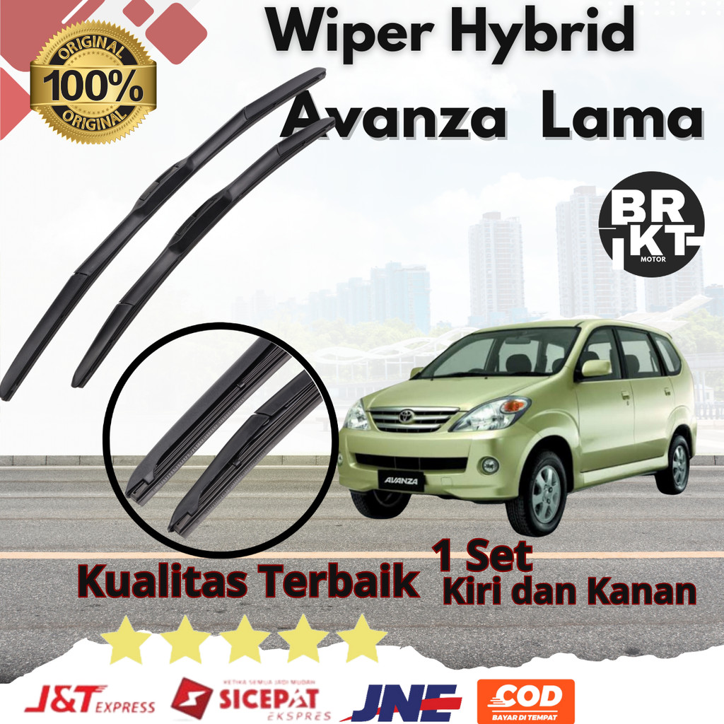 Jual Wiper Hybrid Mobil Toyota Avanza Lama / All New Avanza / Grand New Avanza Sepasang 2 PCS ...