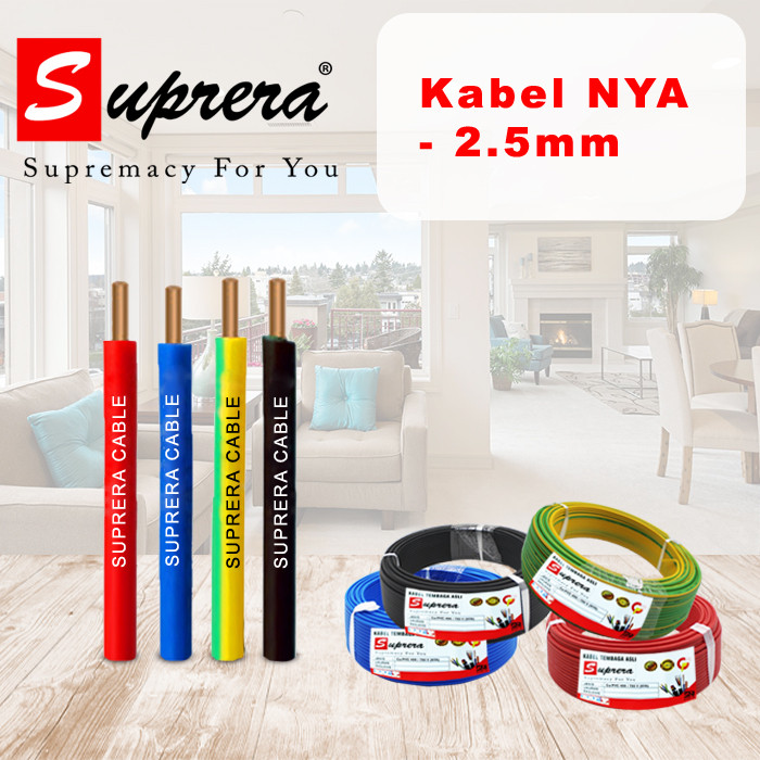 Jual Kabel Listrik Suprera / Kabel NYA 2.5mm Kabel Tembaga Permeter ...