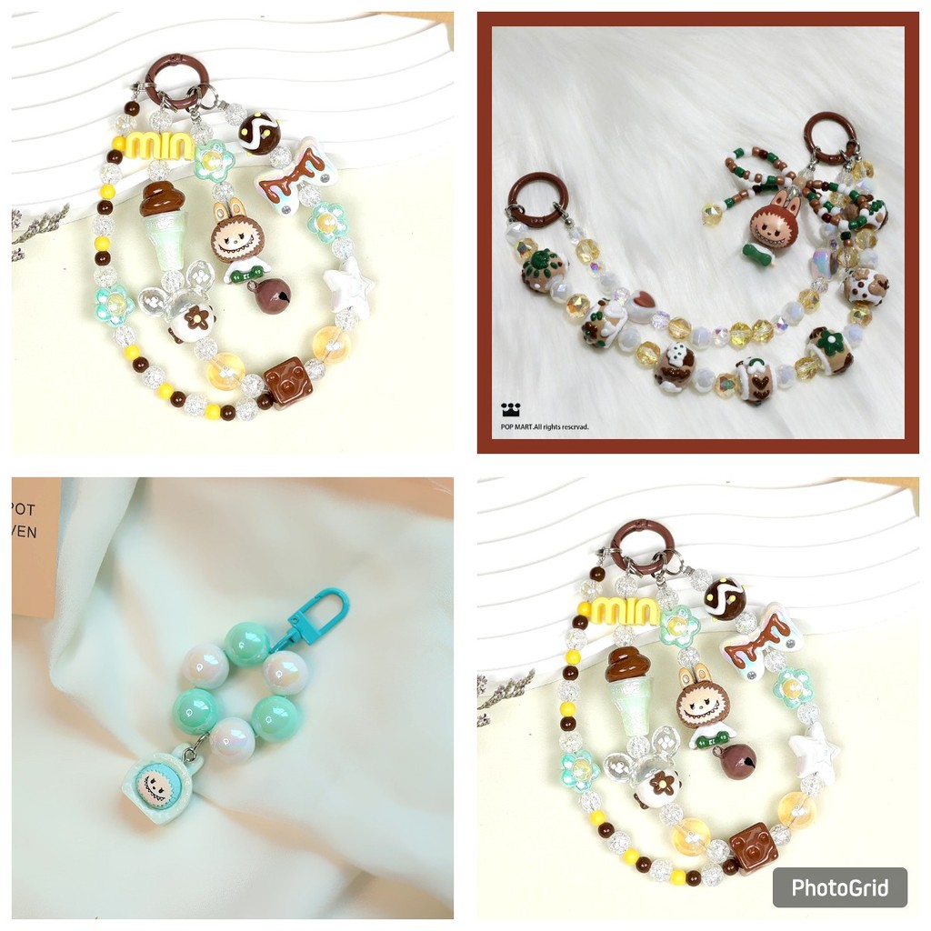 Jual Gantungan Hp Labubu Lucu Phone Straps Manik Metalik Premium ...