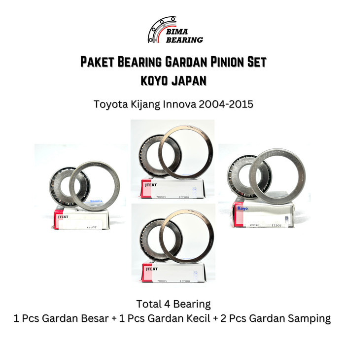 Jual Bearing Gardan Innova Bensin Diesel 2004-2015 Koyo JAPAN Laher ...