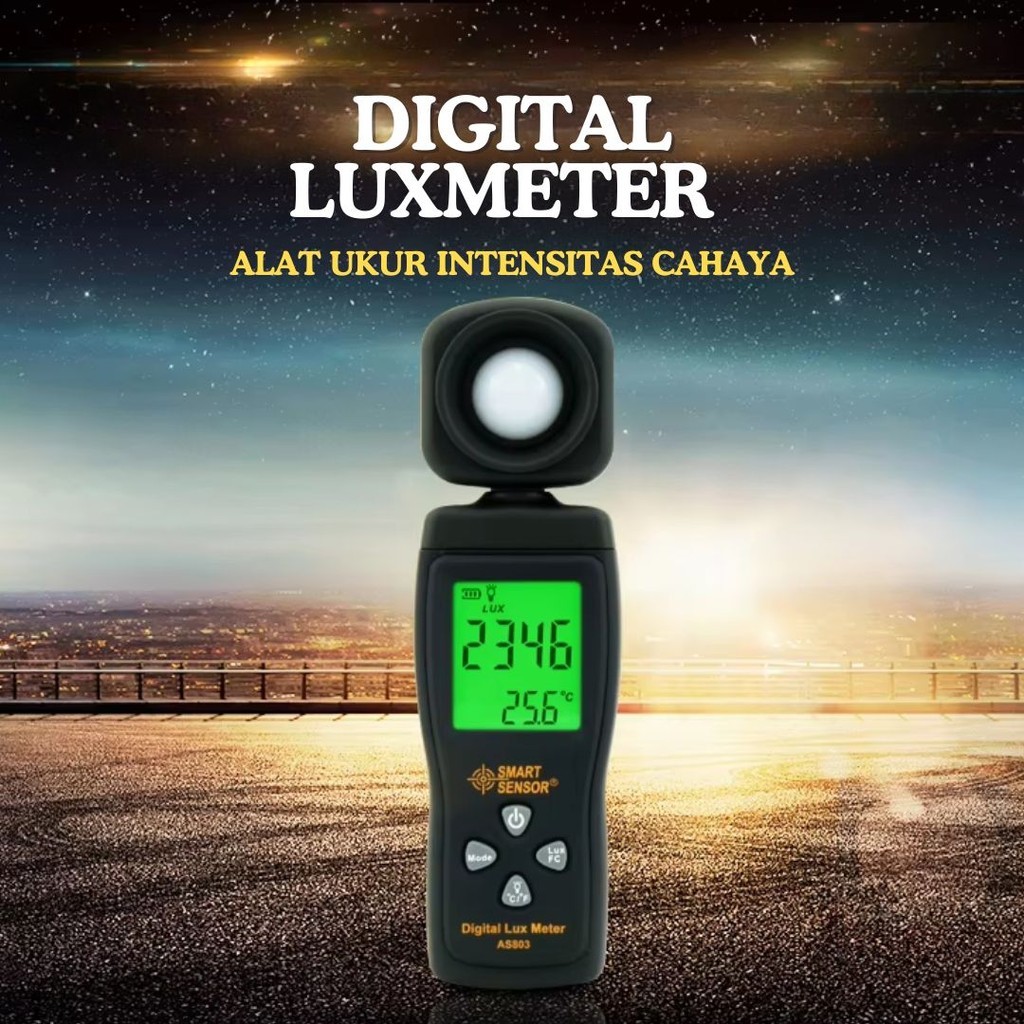 Jual Digital Luxmeter Alat Ukur Intensitas Light Luminance Cahaya Lux ...