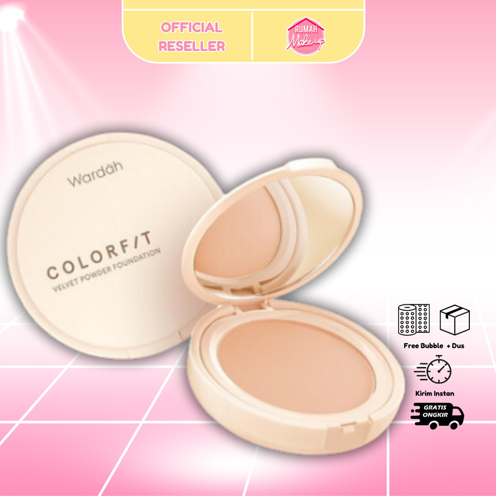 Jual WARDAH COLORFIT VELVET POWDER FOUNDATION REFILL | Shopee Indonesia