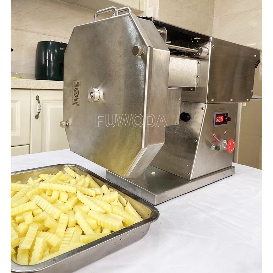 Jual 300KG/H Crinkle Cut French Fries Machine Waved Cutting Machine ...