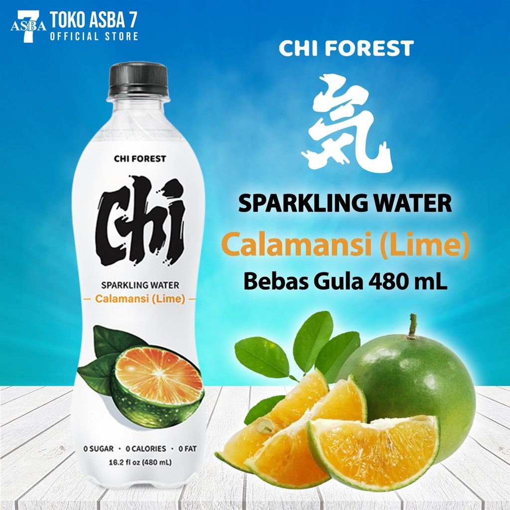 Jual CHI FOREST CALAMANSI LIME SPARKLING WATER 480 ML | Shopee Indonesia