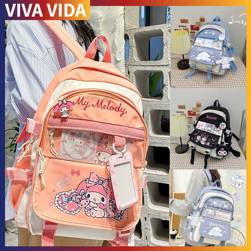 Jual Tas Kuromi Melody Tas Sekolah Anak / Ransel kuromi Tas Sekolah ...