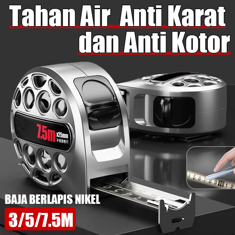 Jual Alat Ukur Meteran Roll 3m/5m/7.5m Panjang Stainless Tebal/Meteran ...