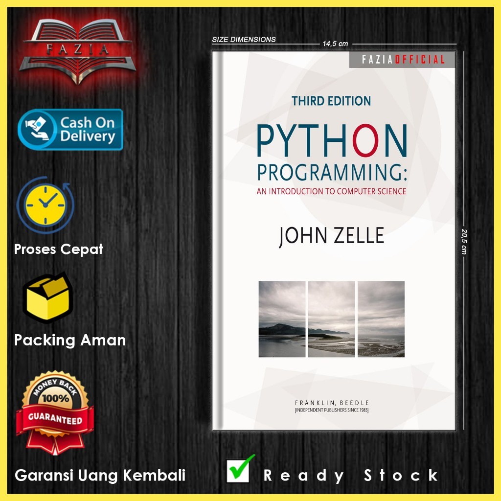 Jual Python Programming An Introduction To Computer Science John M