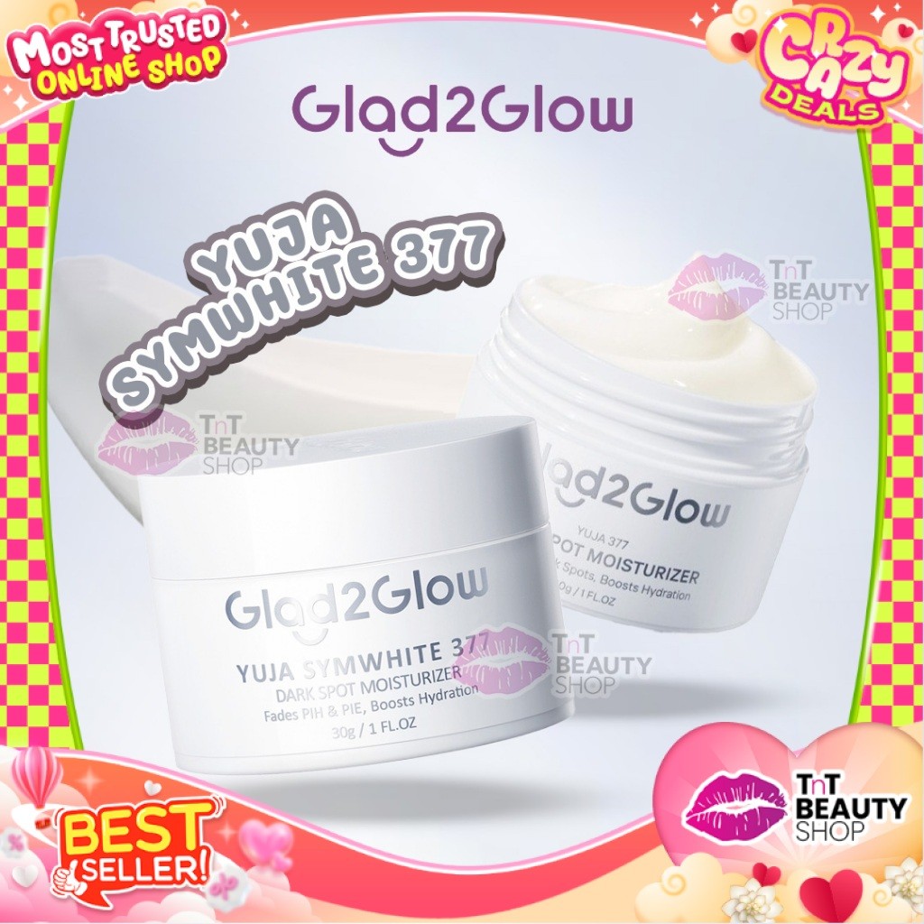 Jual Glad2Glow Yuja Symwhite 377 Dark Spot Moisturizer Day & Night ...