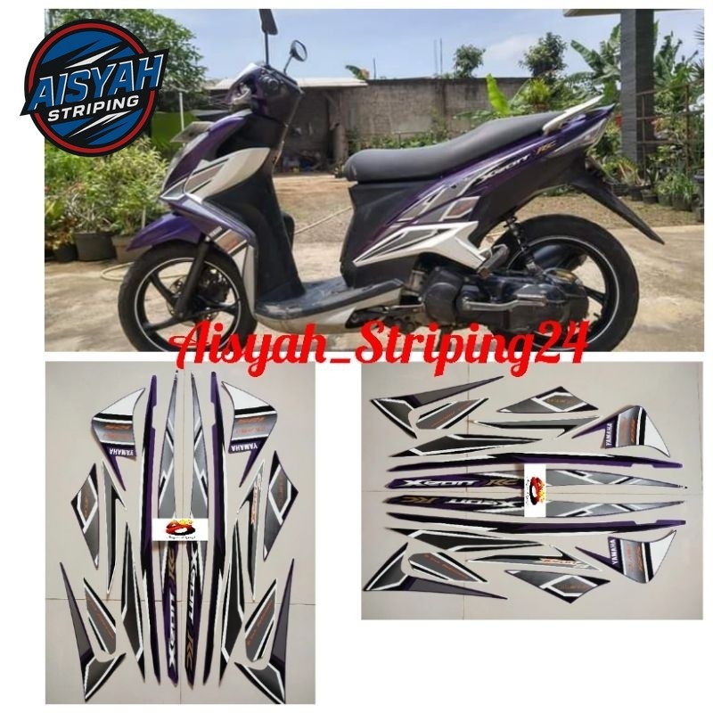 Jual Striping stiker sticker LIS LES POLET BODY MOTOR YAMAHA XEON RC ...