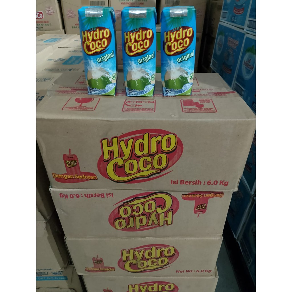 Jual Hydo Coco Orginal 250ML 1 Dus isi 24 pcs | Shopee Indonesia