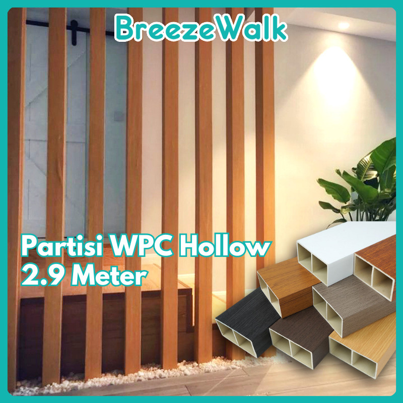 Jual BreezeWalk - Partisi Hollow PVC WPC PVC Kisi Kisi Kotak Pembatas ...