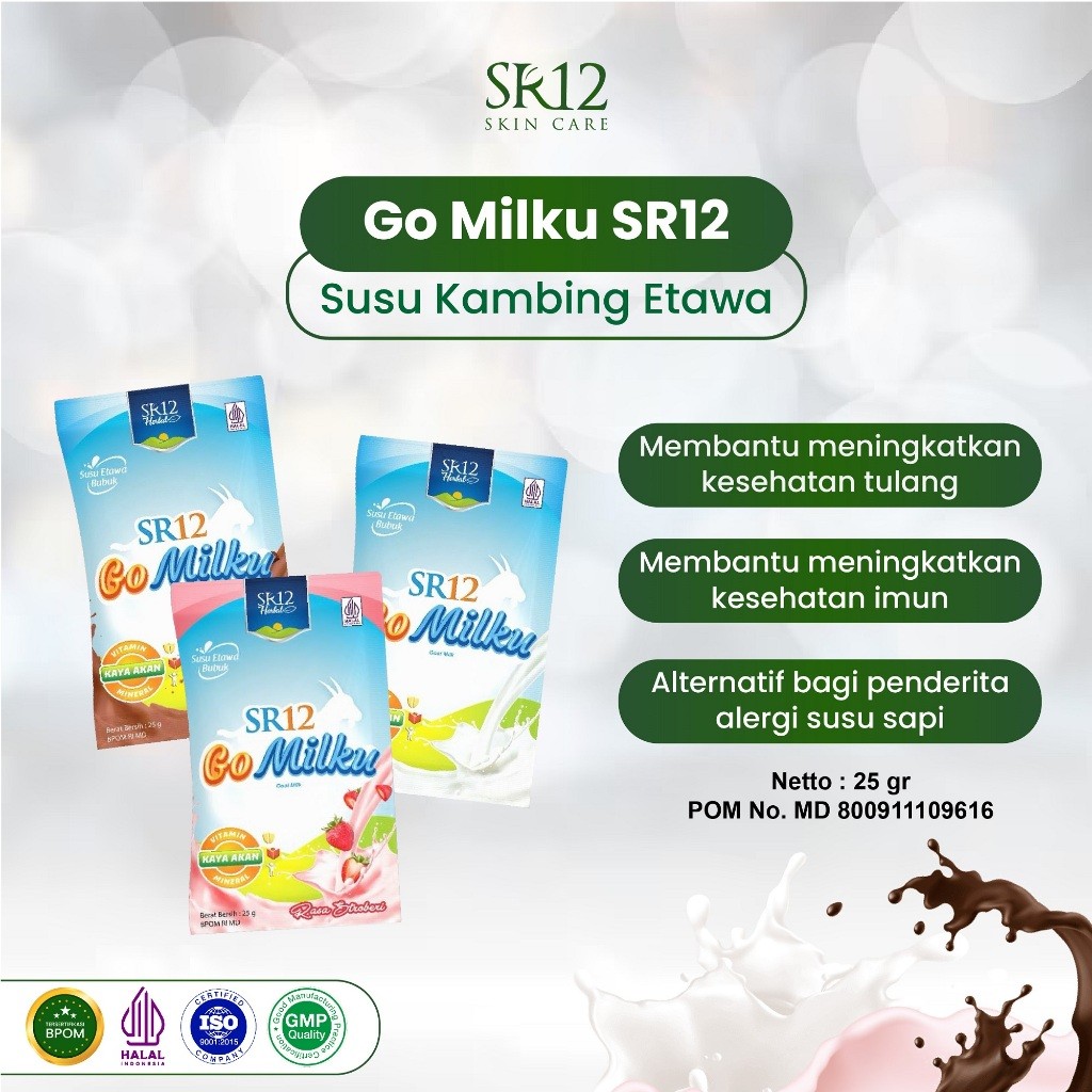 Jual Susu Bubuk Gomilku Sachet SR12 Herbal - Susu Go Milku Kambing ...