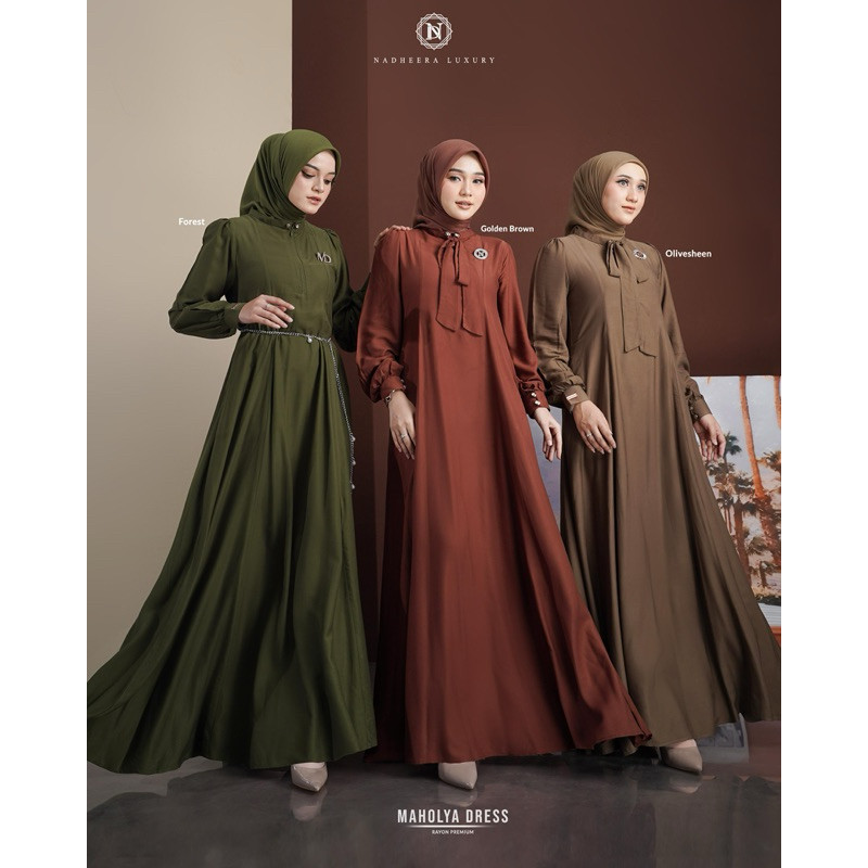 Jual NADHEERA LUXURY MAHOLYA DRESS | Shopee Indonesia