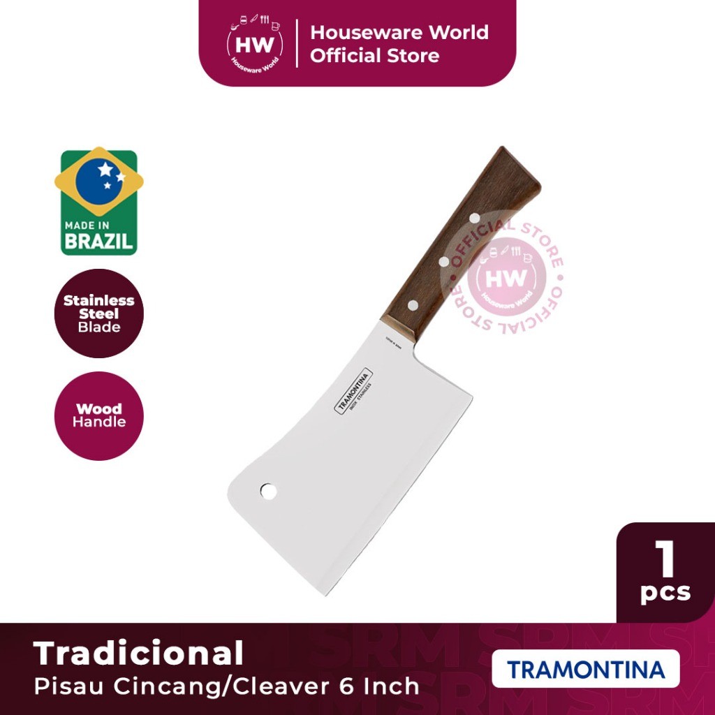Jual TRAMONTINA Pisau Cincang/Cleaver Knife Tradicional 6 Inch - 1pcs ...