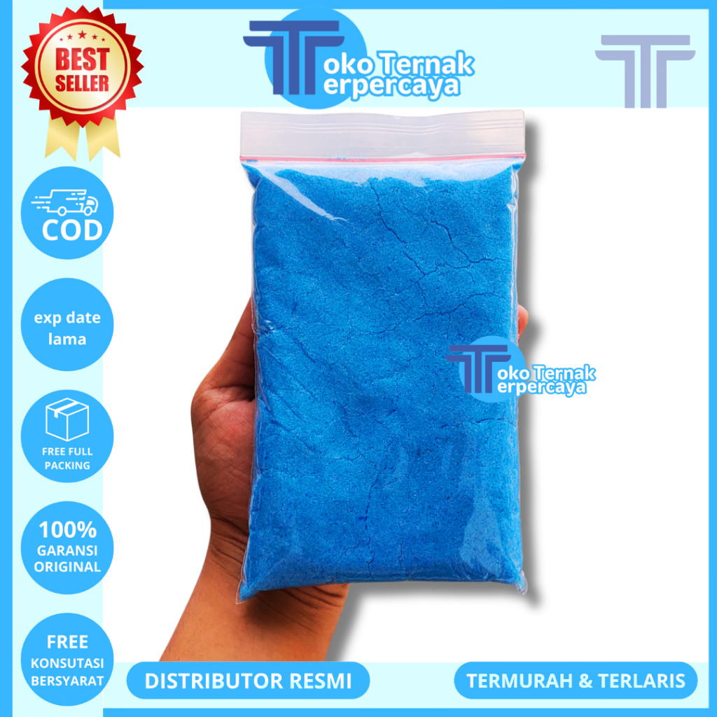 Jual TERUSI 1 KG - COPPER SULPHATE Sulfate Prusi CuSO4 Tembaga Sulfat ...