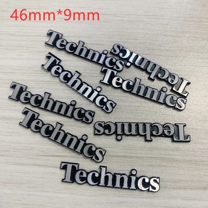 Jual Decal Sticker Emblem 3D Technics 46x9mm Logo Audio Speaker ...