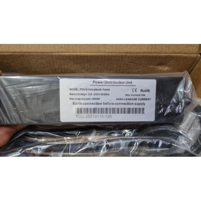 Jual PDU Horizontal 8 outlet rack 16A / Power Distribution Unit 8 hole | Shopee Indonesia
