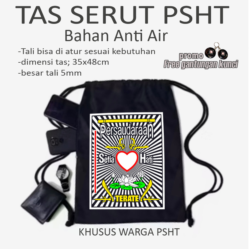 Jual Tas serut PSHT tas psht setia hati terate tas gendong tas travel ...