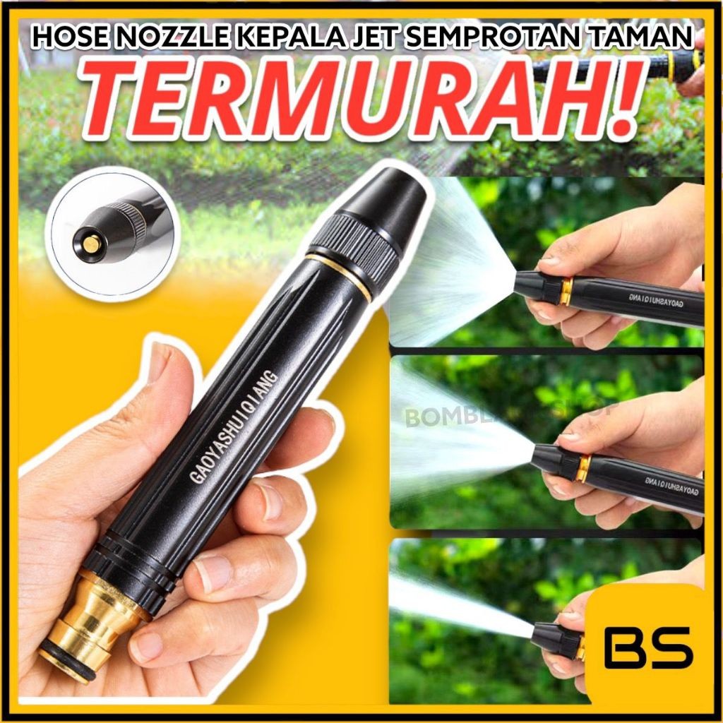 Jual Kepala sambungan semprotan kran Hose Nozzle Spray HITAM Kepala ...