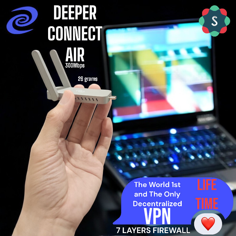 Jual Deeper Connect Air, Portable Decentralized VPN ( DPN ) 300mbps ...