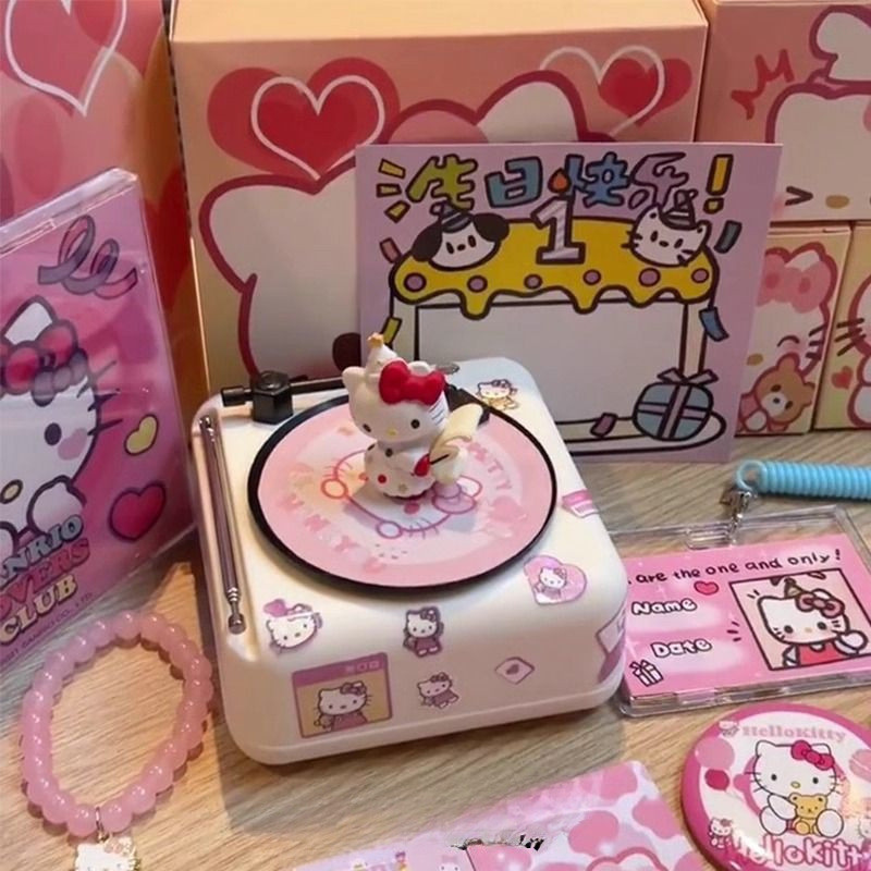 Jual TM24-281001 Hello Kitty Audio Record Player Bluetooth Speaker ...