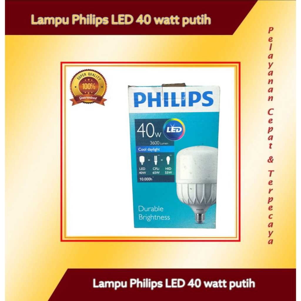 Jual Lampu Philips Led 40 watt putih | Shopee Indonesia