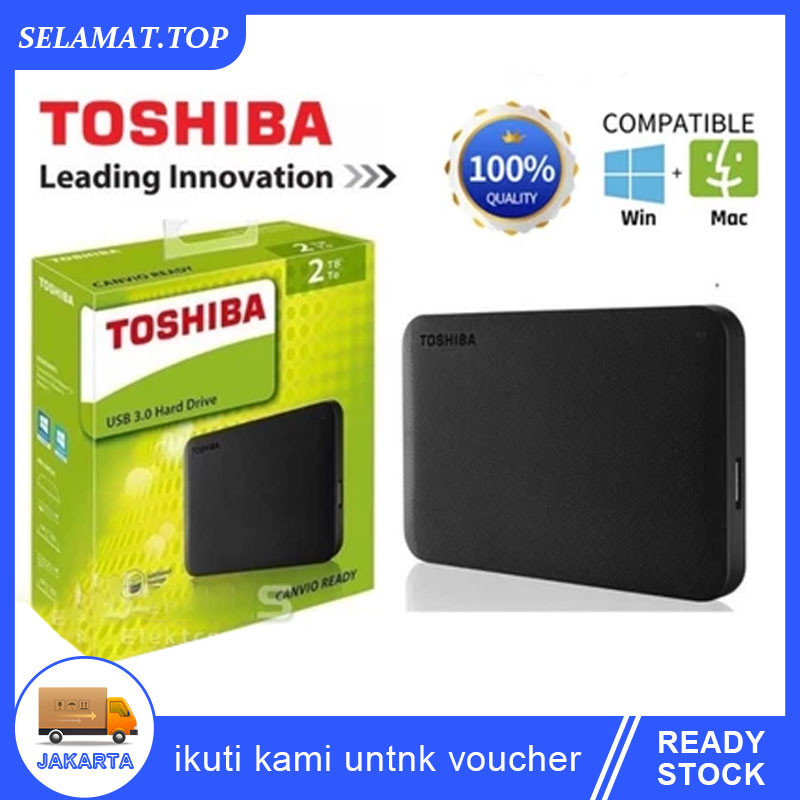 Jual Toshiba Canvio Basic 1TB/2TB HD Hardisk Eksternal / HDD External USB 3.0 Portable Hardisk ...