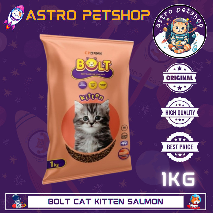 Jual BOLT KITTEN SALMON 1 KG REPACK CAT FOOD | Shopee Indonesia