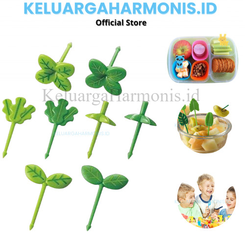 Jual KH Tusukan Bento Mata Hewan Daun Dino Mobil Kacamata Garpu Bento ...