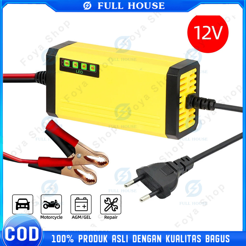 Jual Charger Aki 12V 2A - Intelligent Charger Cas Aki Mobil Motor Truck ...