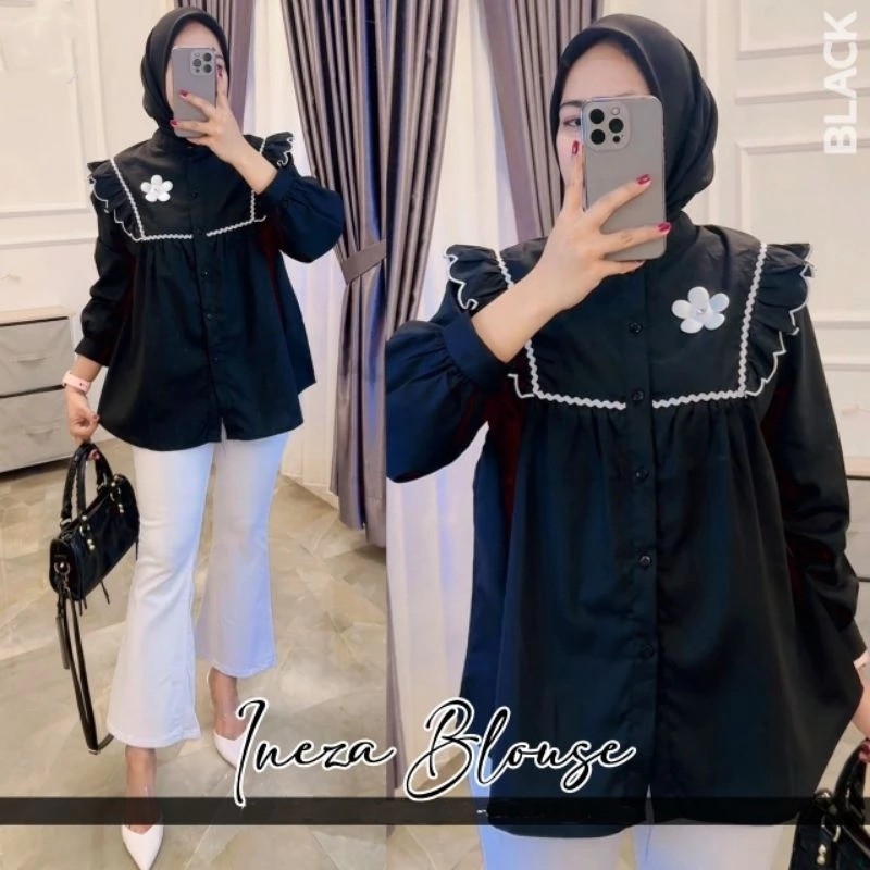 Jual NAJWA - INESA BLOUSE POLOS WANITA | Shopee Indonesia