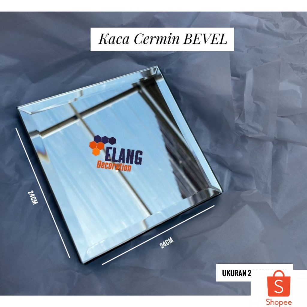 Jual HARGA SATUAN Kaca Cermin Bevel Ketebalan 5mm Asli Kaca 100% ...