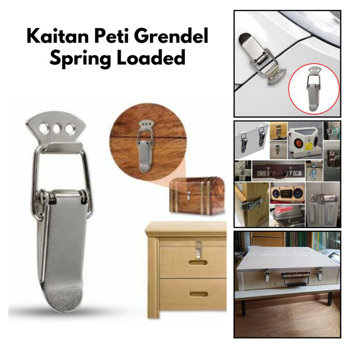 Jual GRSO Kaitan Peti Gerendel Spring Loaded Toggle Latch Catch Hasp ...