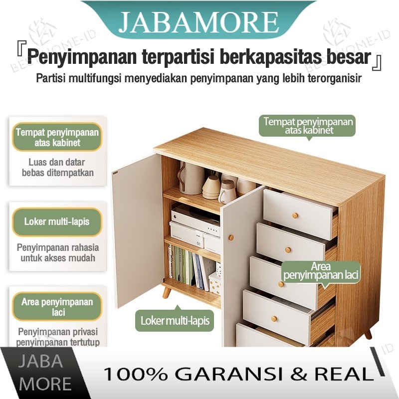 Jual Jabamore Lemari Laci Kayu Lemari Kabinet Mini | Shopee Indonesia