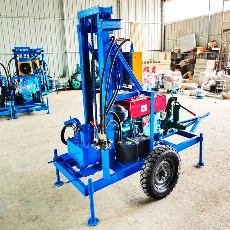 Jual Tractor Mounted Portable Electric Small Water Well Drilling Rigs ...