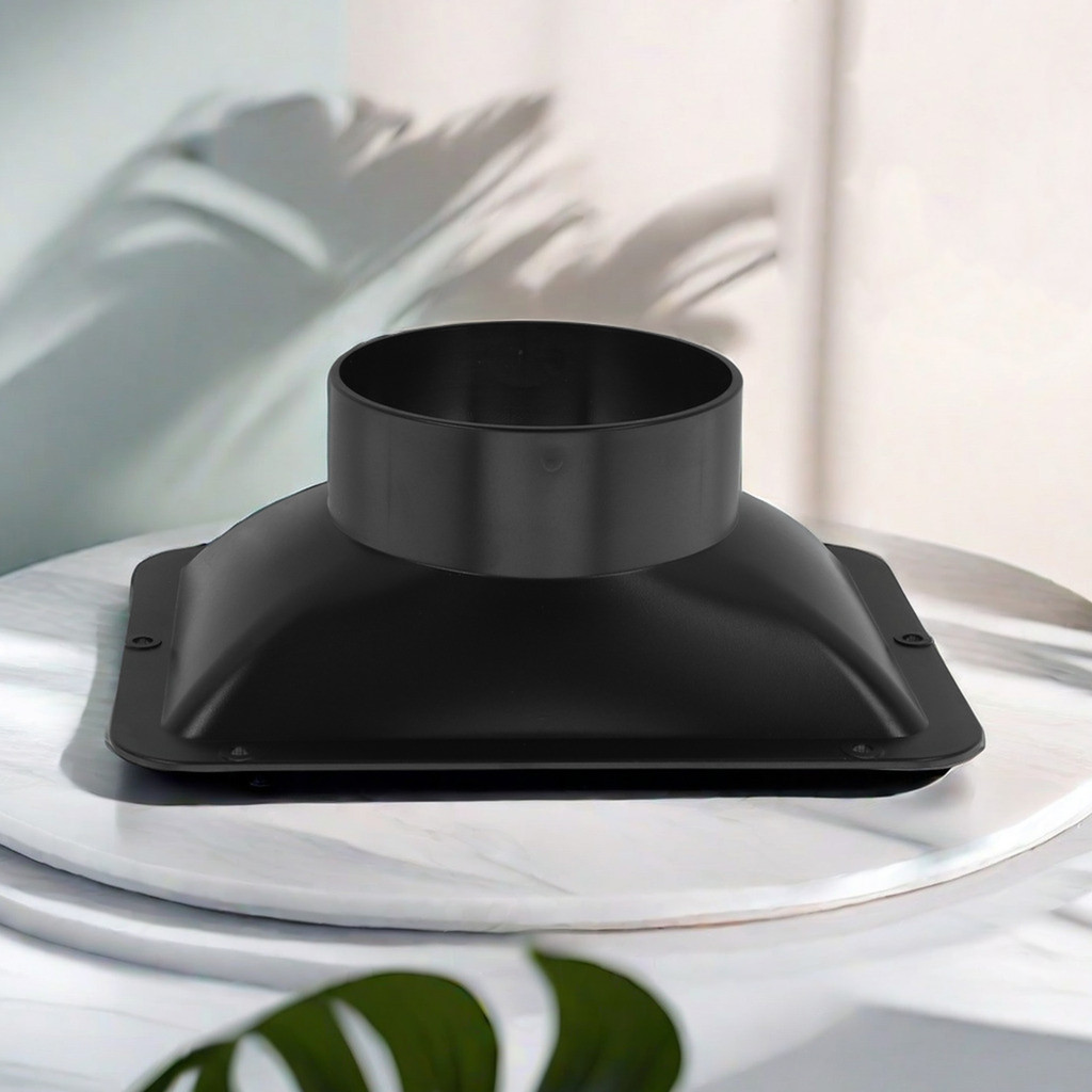 Jual 1x Long Duct Fan Hose Adapter Wall Flange Vent Connector Kitchen ...