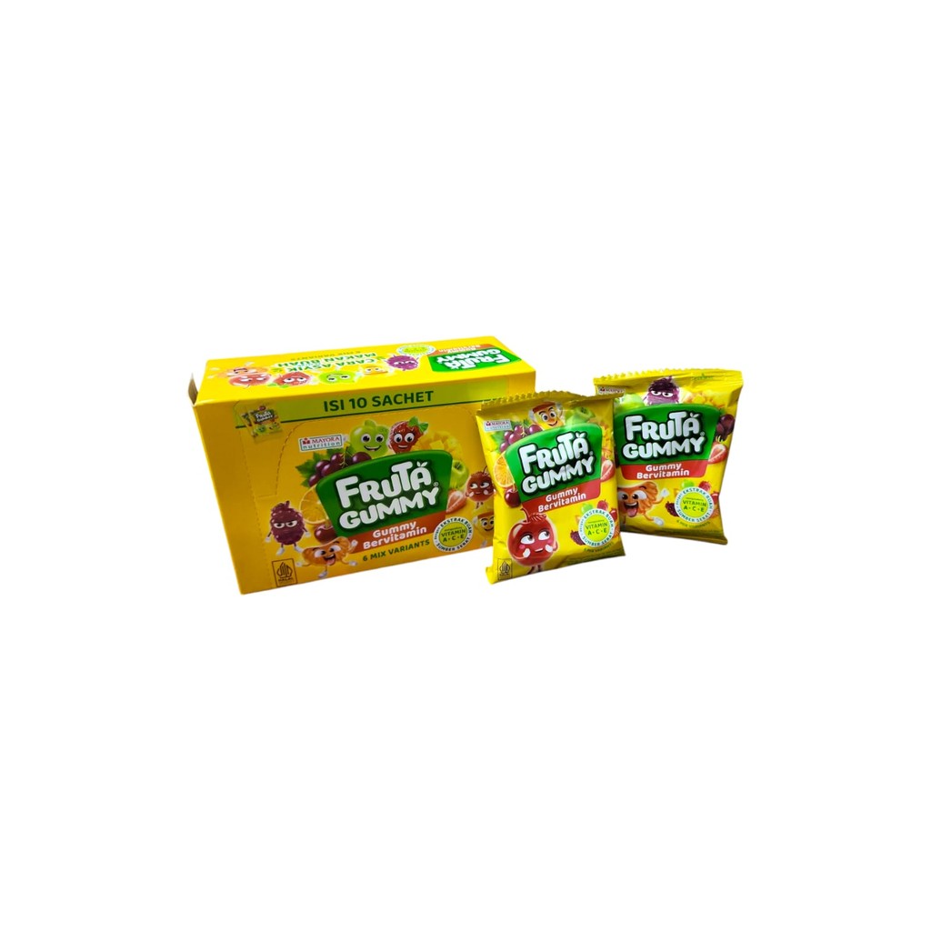 Jual Fruta Gummy BOX Gummy Bervitamin - Netto 250 gr ( 10 bks x 25gr ...