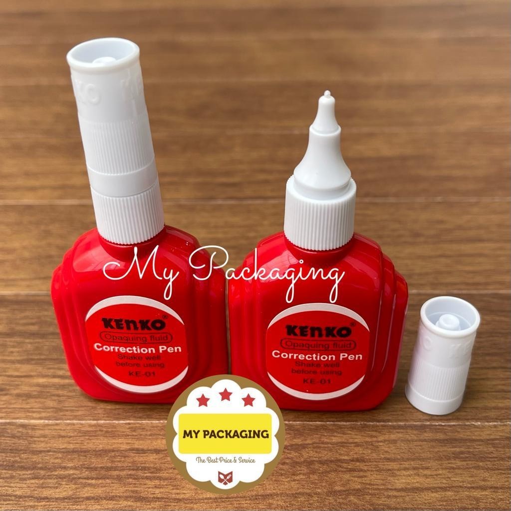 Jual tipe x tip ex tipex CORRECTION PEN KENKO (botol) cair cepat kering - mypackaging vplast ...