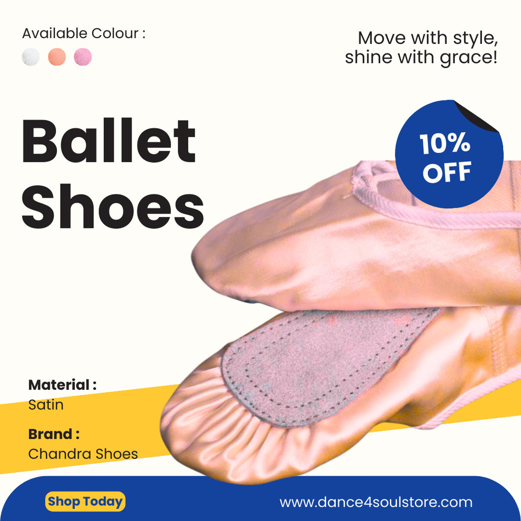 Jual SATIN DANCE4SOUL - SEPATU Satin CHANDRA - BALLET - BALET - TARI ...
