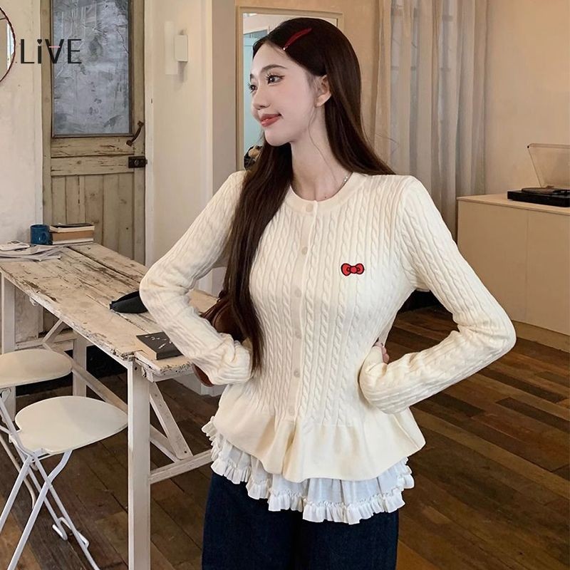 Jual ALIVEF - Pendek Pakaian Rajut Kelim Kerut Rajutan Atas Rasa Desain ...