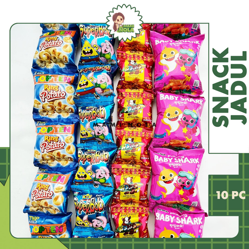 Jual Snack Jadul Berhadiah Jackpot Baby Shark Superbob Topten Keripik ...