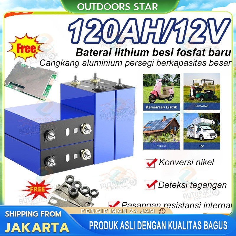 Jual 12V Lifepo4 Baterai 120AH UPS BMS【CATL/BYD】Lifepo4 Baterai 120AH 4000 Cycle Solar Lithium ...