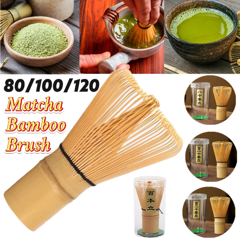Jual Chasen Bamboo 80/100/120 Prongs Whisk Matcha Whisk Bamboo Brush ...
