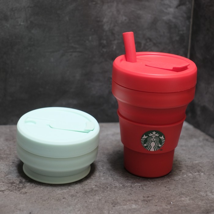 Jual Starbucks tumbler ukuran grande warna merah dan tosca | Shopee ...