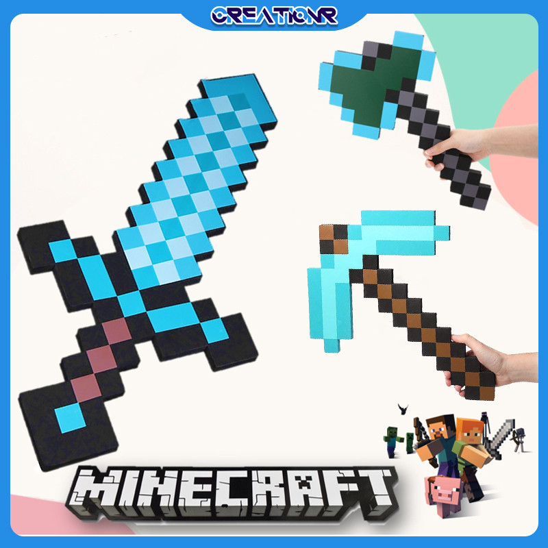 Jual 45cm 60cm Pedang Minecraft/minecraft Beliung/Mainan Pedang ...